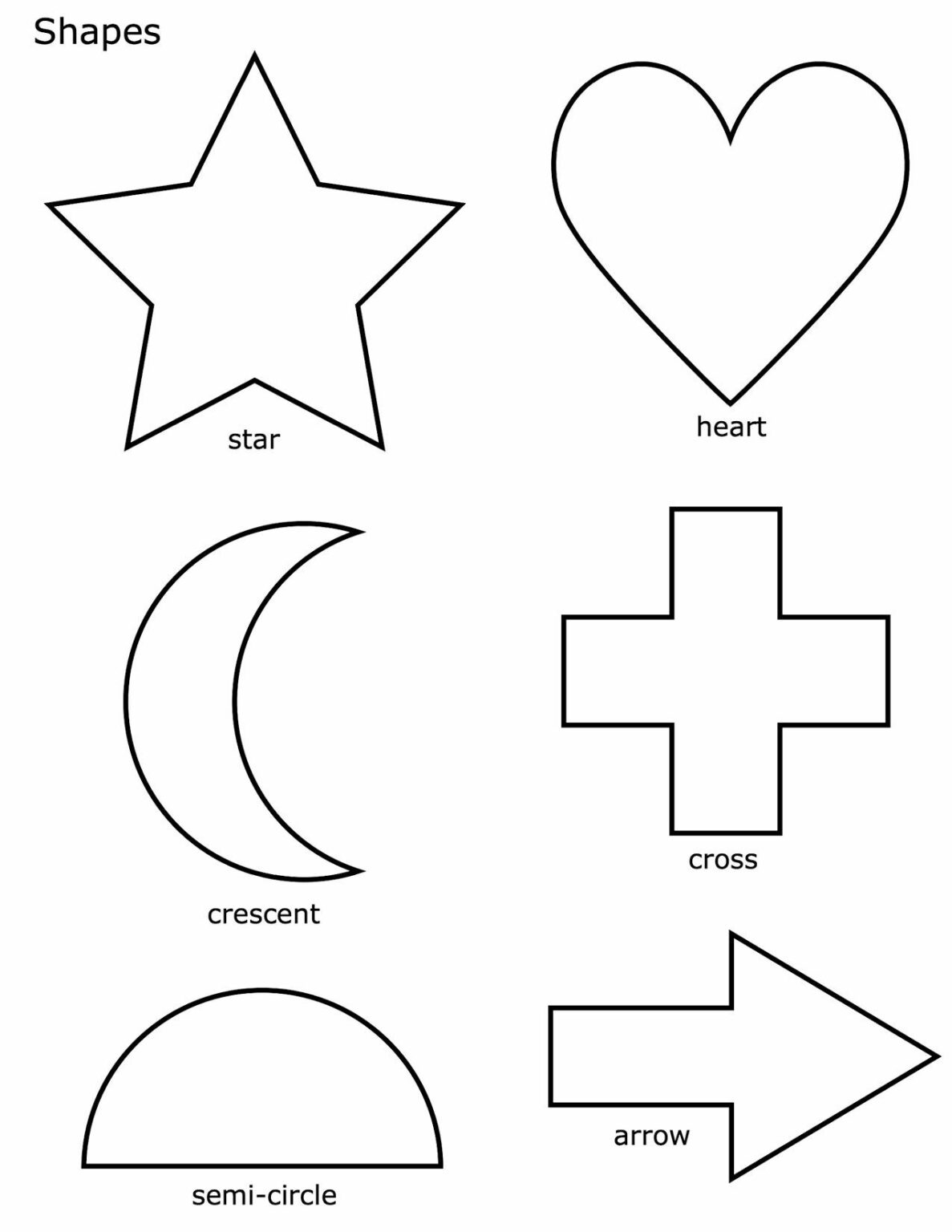 Free Printable Shapes Coloring Pages Pdf – Coloringfolder.com