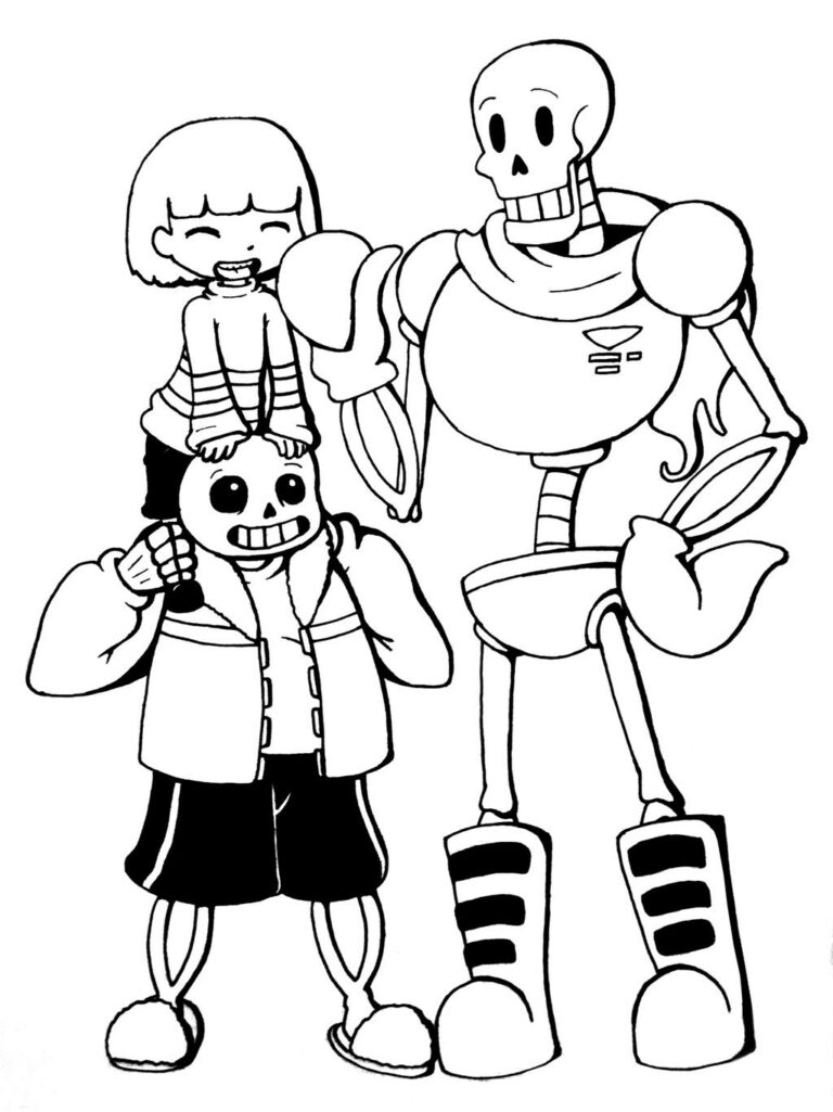 Free Printable Undertale Coloring Pages Pdf – Coloringfolder.com